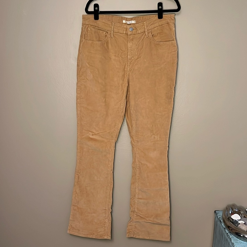 Levi’s Caramel Canel Corduroy Slim High Rise Boot Cut… - Gem
